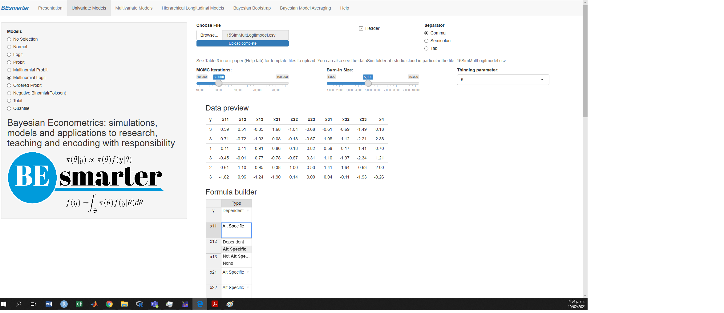 A GUIded tour of Bayesian regression
