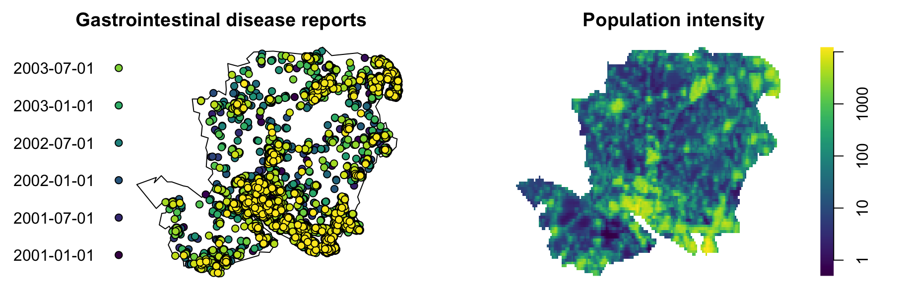 Non Parametric Analysis Of Spatial And Spatio Temporal Point Patterns