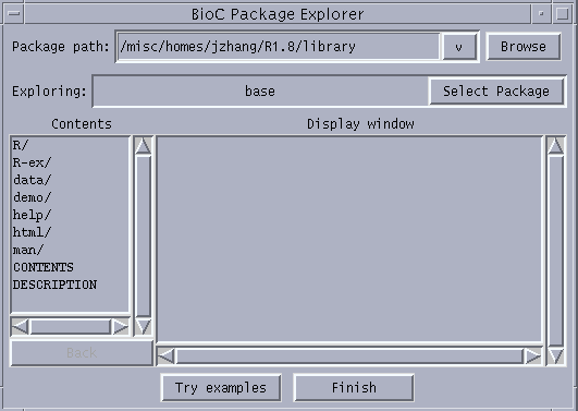Tools for interactively exploring R packages