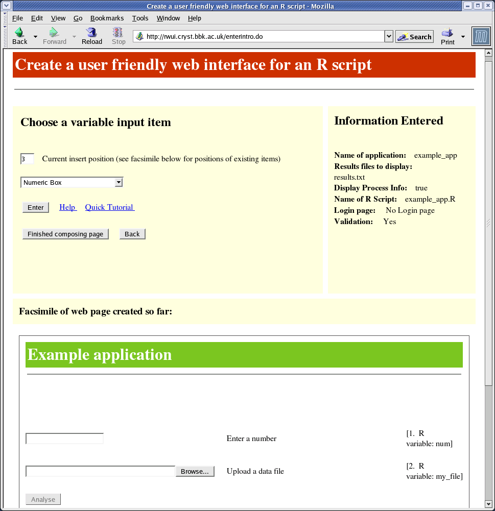 Rwui: A web application to create user friendly web interfaces for R ...